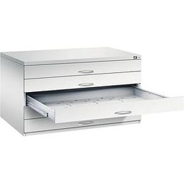 C+P CP 7200 Planschrank lichtgrau 5 Schubladen 135,0 x 96,0 x 76,0 cm