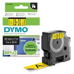 Dymo Schriftband D1 53718 S0720980, 24 mm schwarz auf gelb