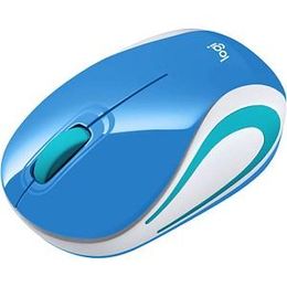 Logitech Wireless Ultra Portable M187 Maus kabellos blau