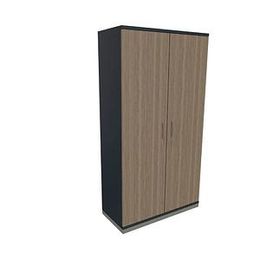 FM Aktenschrank Sidney, 4260429764839 lavagrau, eiche 4 Fachböden 100,0 x 44,2 x 186,9 cm