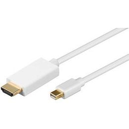 goobay Mini-DisplayPort/HDMI A Kabel 2,0 m weiß