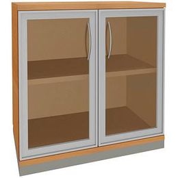 FM Aktenschrank Sidney, 4260267329160 buche, Acrylglas klar 1 Fachboden 80,0 x 44,2 x 78,1 cm