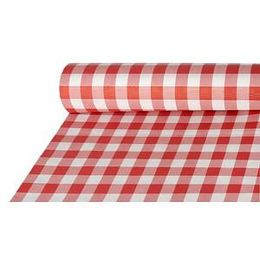 Papstar Tischdecke Vichy Karo 88163 rot, weiß 100,0 cm x 50,0 m