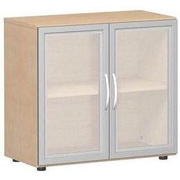 geramöbel geramöbel Aktenschrank Flex, S-382800-GTB buche, Acrylglas satiniert 1 Fachboden 80,0 x 42,0 x 75,2 cm