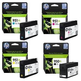HP 950XL + 951XL (C2P43AE) schwarz, cyan, magenta, gelb Druckerpatronen, 4er-Set