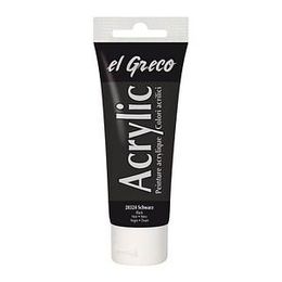 Kreul el Greco Acrylfarbe schwarz 75,0 ml