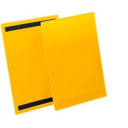 50 Durable Magnettaschen gelb 23,3 x 31,3 cm