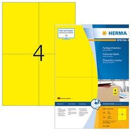 400 Herma Etiketten 4396 gelb 105,0 x 148,0 mm