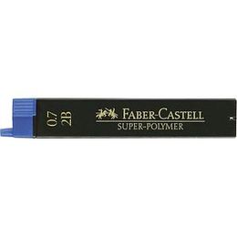 Faber-Castell SUPER-POLYMER Bleistiftminen schwarz 2B 0,7 mm, 12 St.