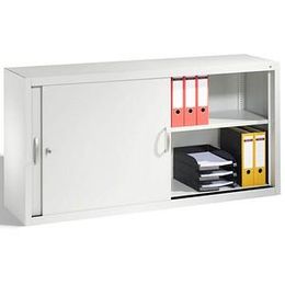 C+P CP Aufsatz-Schiebetürenschrank C 2000 Acurado, 2145-00 S10052 lichtgrau 2 Fachböden 160,0 x 40,0 x 79,0 cm