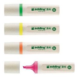 Edding Highlighter 24 EcoLine Textmarker farbsortiert, 4 St.