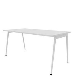 Quadrifoglio X3 Schreibtisch weiß rechteckig, 4-Fuß-Gestell weiß 160,0 x 80,0 cm