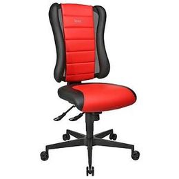 Topstar Gaming Stuhl Sitness RS, SR100 DA01 Kunstleder rot, Gestell schwarz