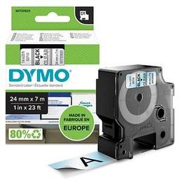 Dymo Schriftband D1 53710 S0720920, 24 mm schwarz auf transparent