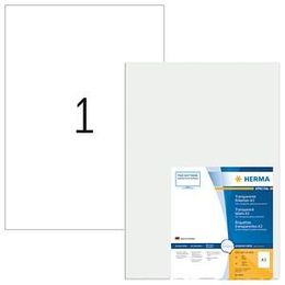 50 Herma Folienetiketten 8694 transparent 297,0 x 420,0 mm