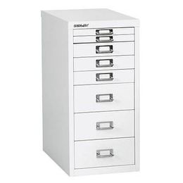 Bisley MultiDrawer™ L298 Schubladenschrank verkehrsweiß 8 Schubladen 27,8 x 38,0 x 59,0 cm