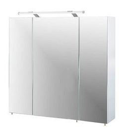 MÖBELPARTNER MÖBELPARTNER Spiegelschrank Dorina 125353 weiß glanz 80,0 x 16,0 x 75,7 cm