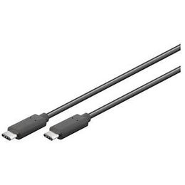 goobay USB C Kabel 1,0 m schwarz