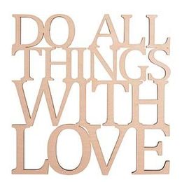 Rayher Holzschriftzug natur DO ALL THINGS WITH LOVE
