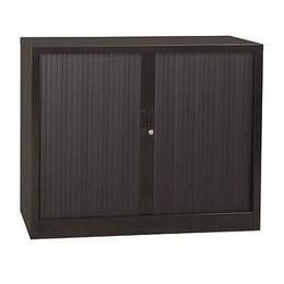 Gürkan Gürkan Rollladenschrank schwarz 2 Fachböden 120,0 x 46,0 x 105,0 cm