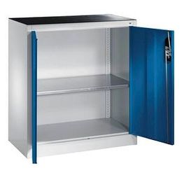 C+P CP Stahlschrank 8820-000 S10238 lichtgrau, enzianblau 93,0 x 40,0 x 100,0 cm, aufgebaut