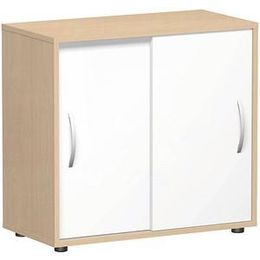 geramöbel geramöbel Schiebetürenschrank Flex, S-382501-BW buche, weiß 1 Fachboden 80,0 x 40,0 x 75,2 cm