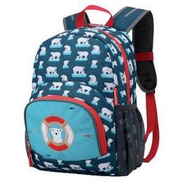 DONAU Kindergartenrucksack Eisbär Kunstfaser blau/weiß