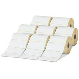Brother Endlosetikettenrollen für Etikettendrucker weiß, 102,0 x 50,0 mm, 8 x 1050 Etiketten