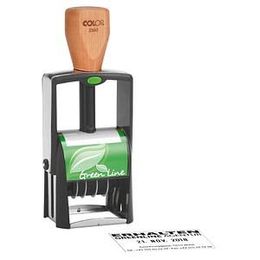 Colop Datumstempel mit Text individualisierbar Green Line 2360 selbstfärbend schwarz ohne Logo