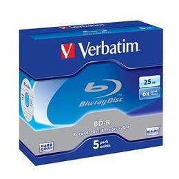 5 Verbatim Blu-ray BD-R 25 GB