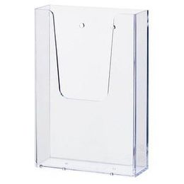 Helit Wandprospekthalter transparent 1/3 DIN A4