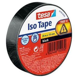 Tesa Iso Tape Isolierband schwarz 19,0 mm x 20,0 m 1 Rolle