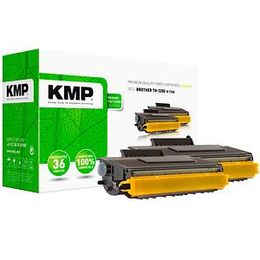 KMP B-T30D schwarz Toner kompatibel zu brother TN-3280, 2er-Set