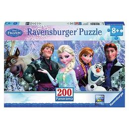 Ravensburger Disney Frozen Panorama Arendelle im ewigen Eis Puzzle, 200 Teile