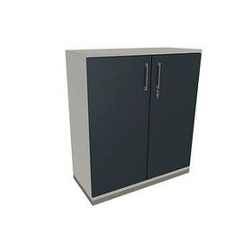 FM Aktenschrank Oldenburg, 4260649681060 weiß, lavagrau 2 Fachböden 100,0 x 44,2 x 113,3 cm