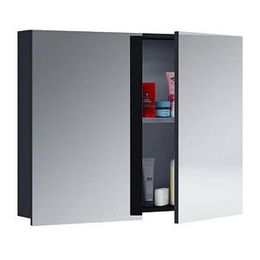 Vcm my bath Spiegelschrank VCB 1 914458 schwarz 60,0 x 12,0 x 59,2 cm