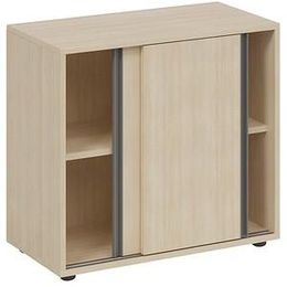 FM Schiebetürenschrank home office, 4260672333233 ahorn 1 Fachboden 80,0 x 40,0 x 73,4 cm