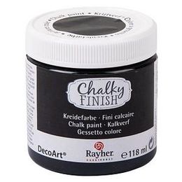 Rayher Chalky Finish Kreidefarben ebenholz 118,0 ml