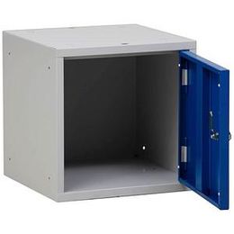 Gürkan Gürkan Schließfachschrank lichtgrau, enzianblau 107001, 1 Schließfach 38,0 x 38,0 x 38,0 cm