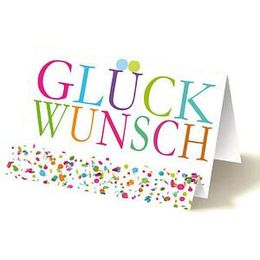 Luma Glückwunschkarte Konfetti DIN B6