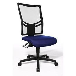 Topstar Bürostuhl Net Point 10, NX200 G26 Stoff blau, Gestell schwarz