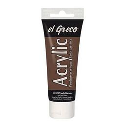 Kreul el Greco Acrylfarbe vandyckbraun 75,0 ml