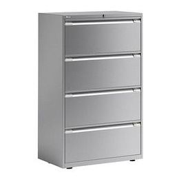 Bisley Essentials Hängeregistraturschrank silber 4 Schubladen 80,0 x 47,0 x 130,0 cm