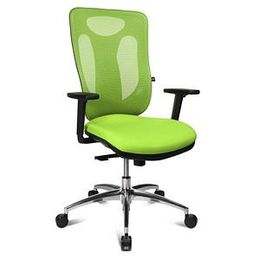 Topstar Bürostuhl Sitness Net Pro 100, NN39T T35 Stoff grün, Gestell alu