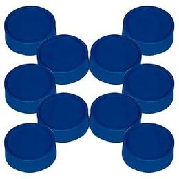 10 Maul Magnete blau Ø 3,4 x 1,4 cm