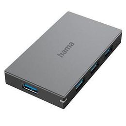 Hama USB-Hub 4-fach grau