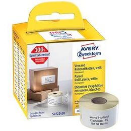 Avery Zweckform Endlosetikettenrolle für Etikettendrucker AS0722430 weiß, 101,0 x 54,0 mm, 1 x 220 Etiketten