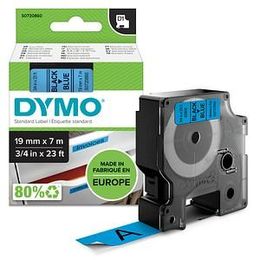 Dymo Schriftband D1 S0720860, 19 mm schwarz auf blau