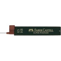 Faber-Castell SUPER-POLYMER Bleistiftminen schwarz HB 0,5 mm, 12 St.