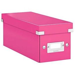 Leitz CD-/DVD-Box Click & Store pink, 1 St.